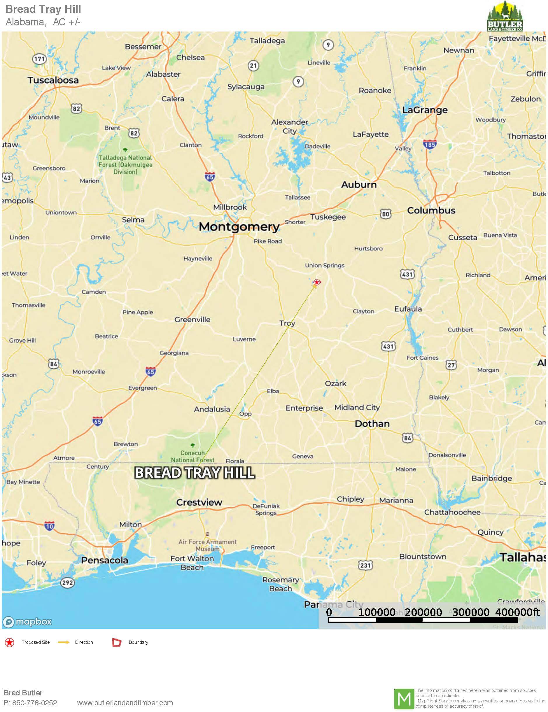 BREAD TRAY HILL – 475 Acres – $1,599,995 | Butler Land & Timber Co
