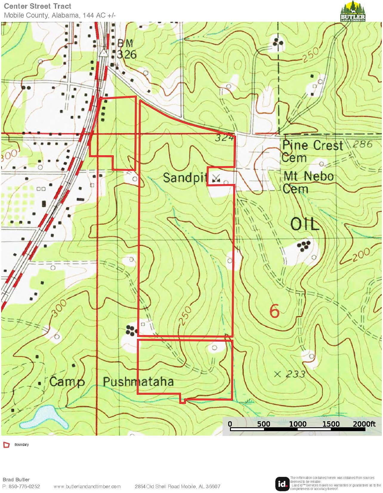 CENTER STREET TRACT – 144 ACRES – CITRONELLE, AL | Butler Land & Timber Co