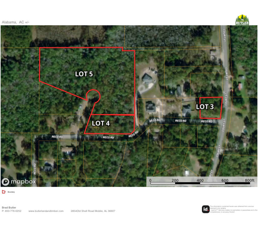 RECO ROAD LOTS 3,4,5 – WASHINGTON COUNTY, ALABAMA | Butler Land & Timber Co